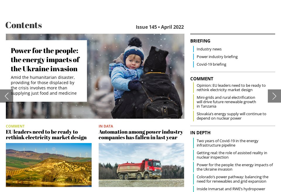 In Data - Future Power Technology Magazine | Issue 145 | April 2022