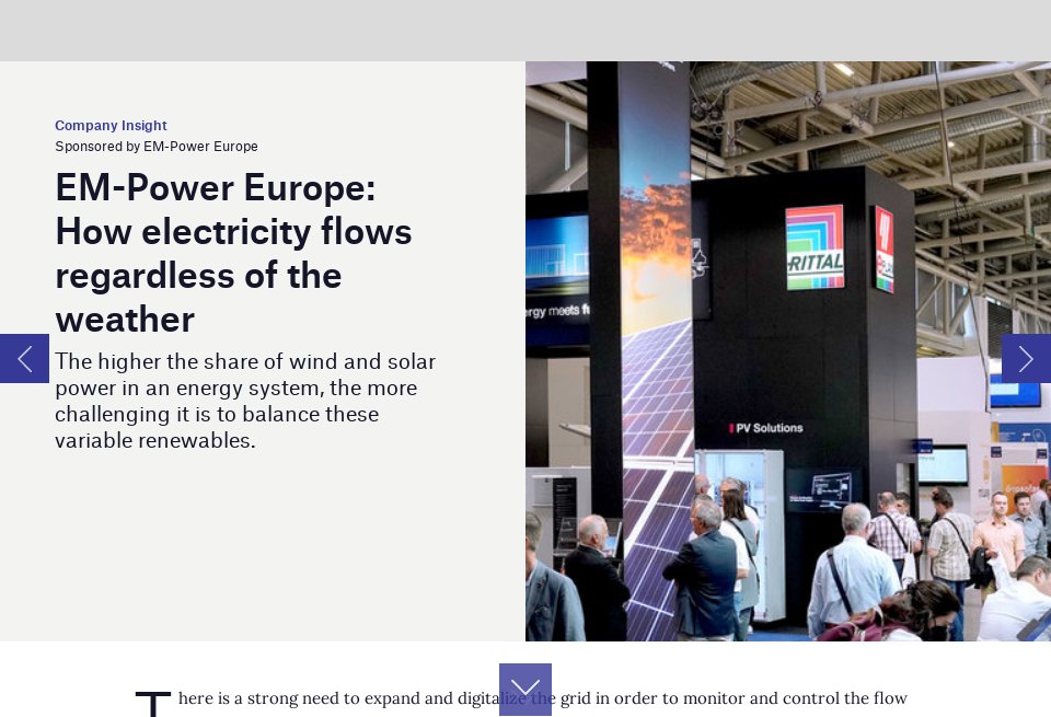 EM-Power Europe Company Insight - Future Power Technology Magazine ...
