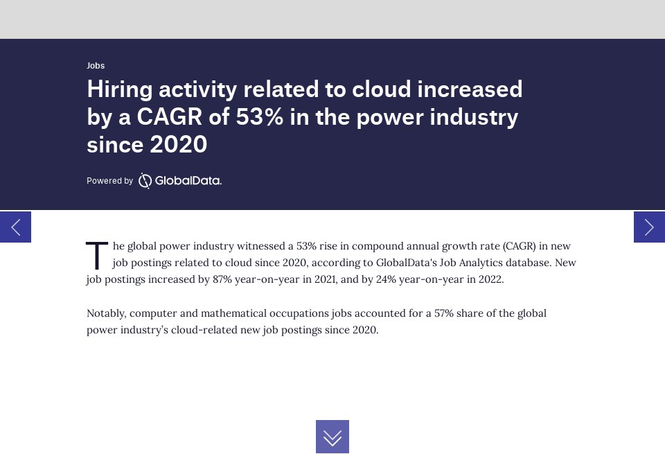 Cloud hiring trends in the global power industry since 2020 - Future ...