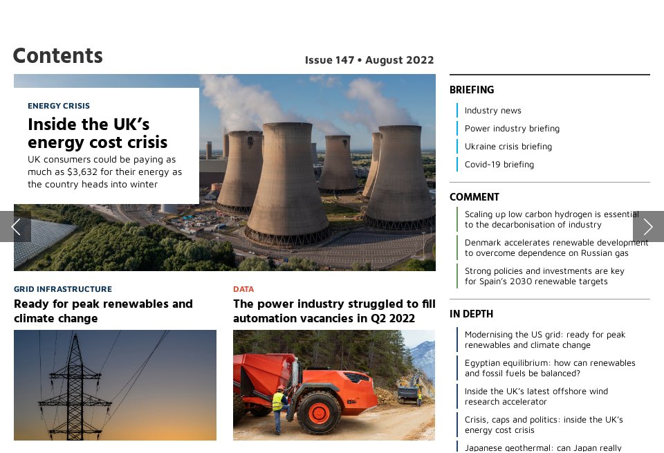 Next issue - Future Power Technology Magazine | Issue 147 | August 2022