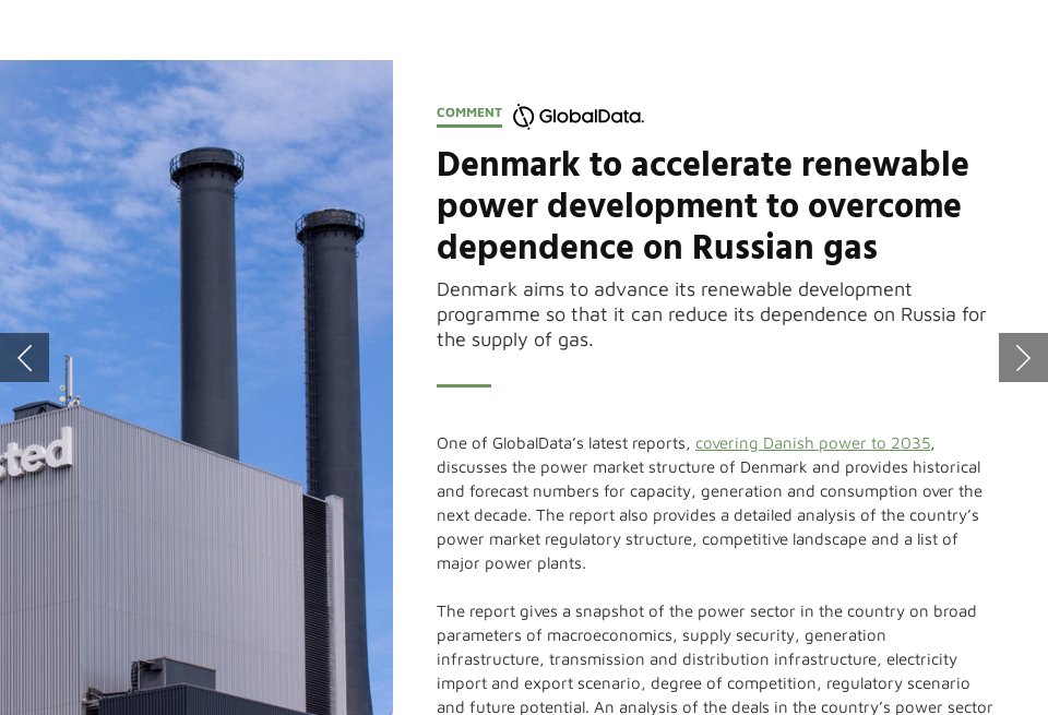 Denmark to accelerate renewable power development - Future Power ...