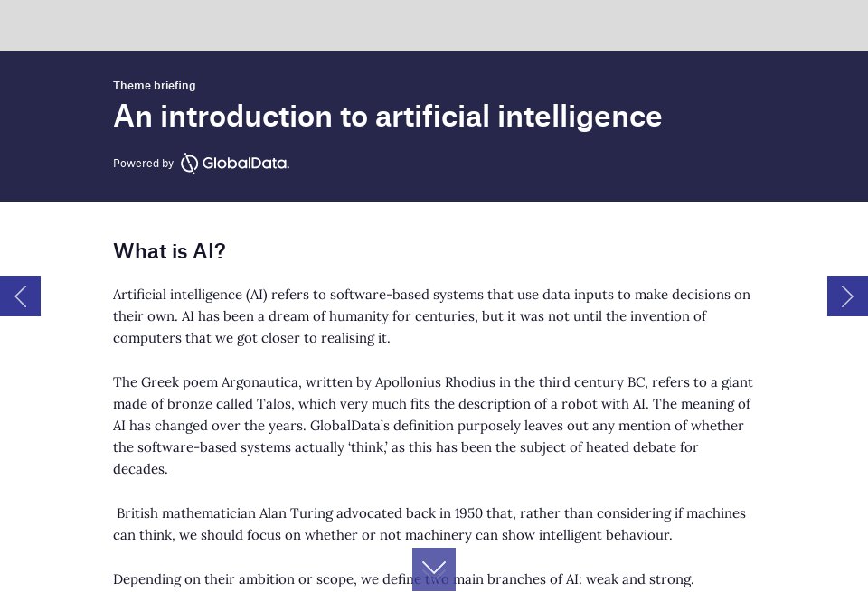 An introduction to artificial intelligence - Future Power Technology ...
