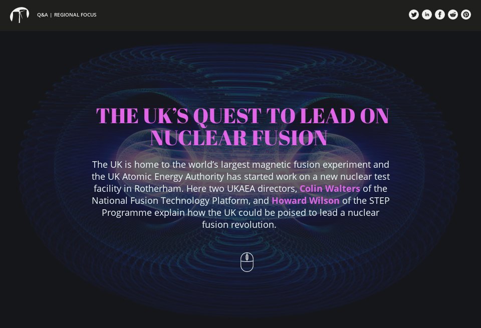 The UK’s quest to lead on nuclear fusion - Future Power Technology ...