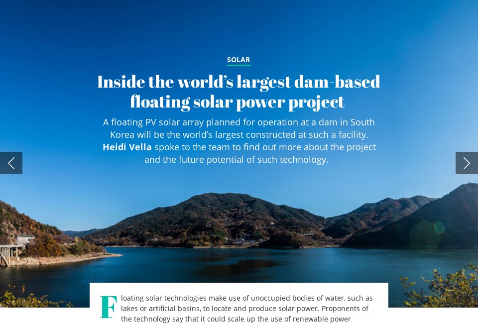 Inside the world’s largest dam-based floating solar power project ...