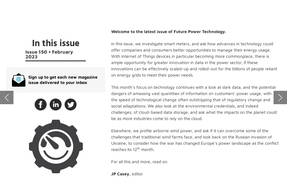 In this issue - Future Power Technology Magazine | Issue 150 | February ...