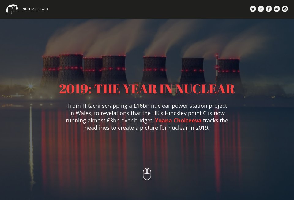 2019: the year in nuclear - Future Power Technology Magazine | Issue ...