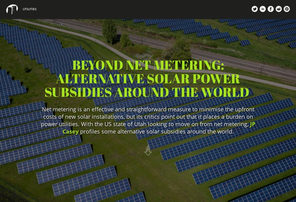 Beyond net metering: alternative solar power subsidies around the world ...