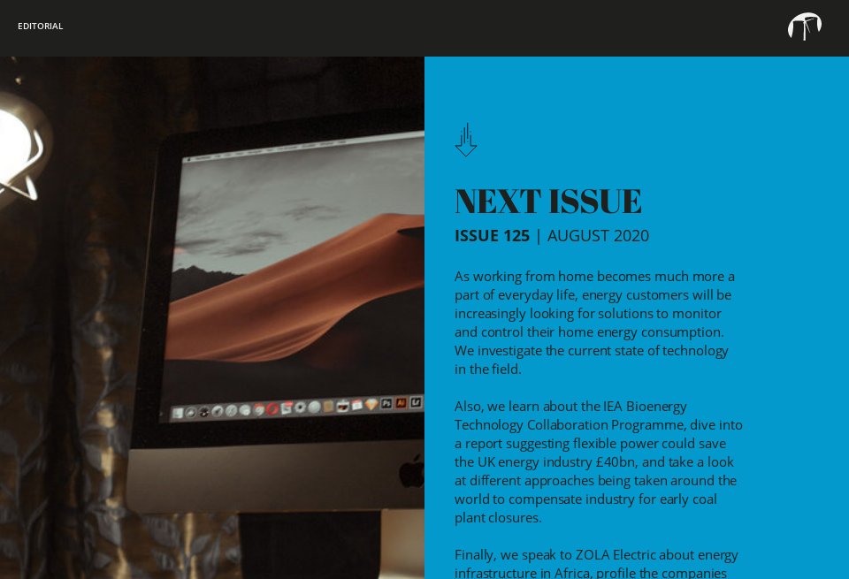 In this issue - Future Power Technology Magazine | Issue 124 | Jul 2020