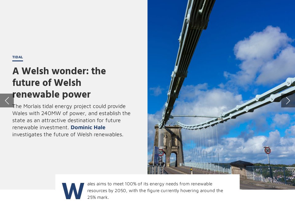 A Welsh wonder: the future of Welsh renewable power - Future Power ...