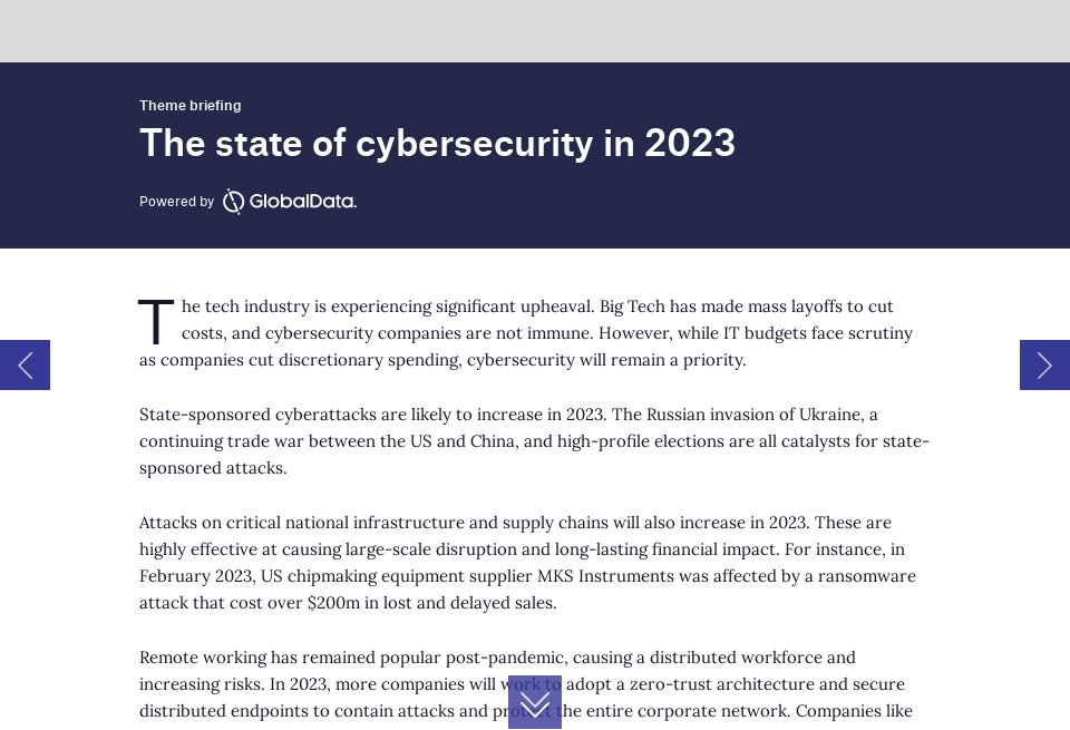 The state of cybersecurity in 2023 - Future Power Technology Magazine ...