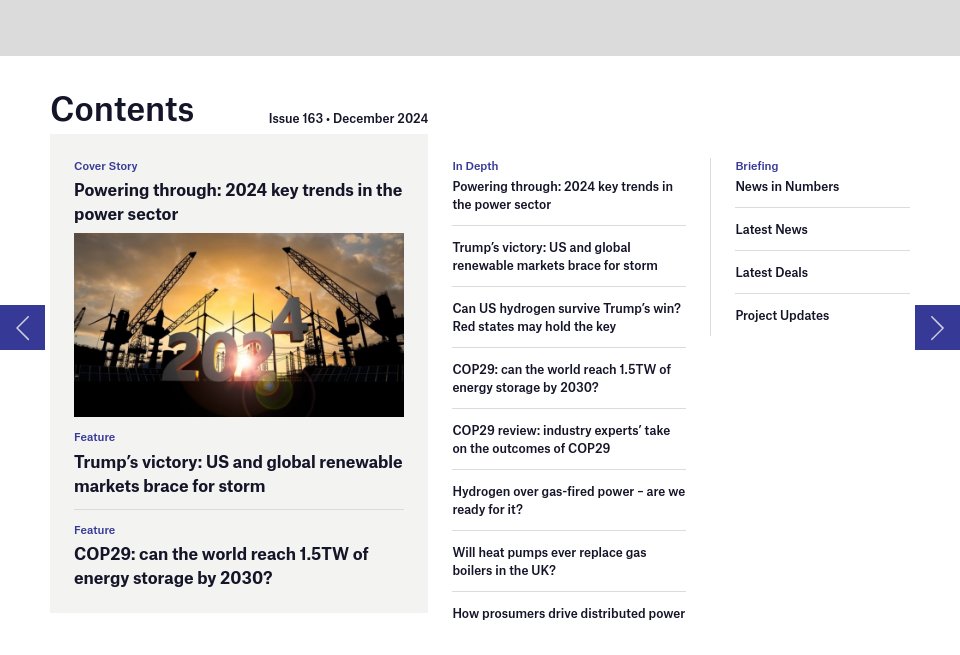 Contents - Future Power Technology Magazine | Issue 163 | December 2024