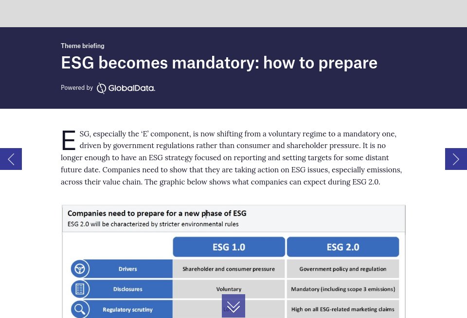 ESG becomes mandatory: how to prepare - Future Power Technology ...