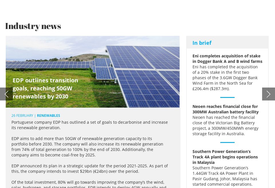 Industry news - Future Power Technology Magazine | Issue 132 | March 2021