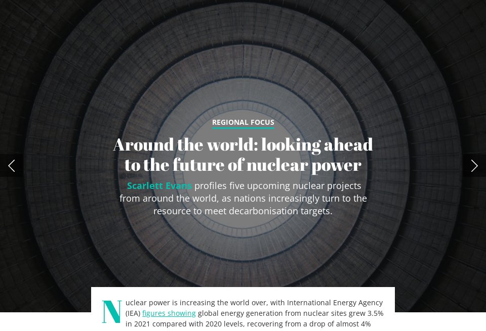 Around the world: looking ahead to the future of nuclear power - Future ...