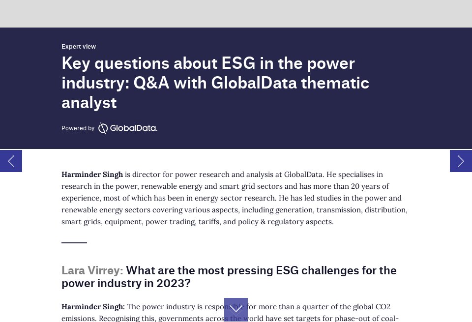 Q&A with GlobalData thematic analyst - Future Power Technology Magazine ...