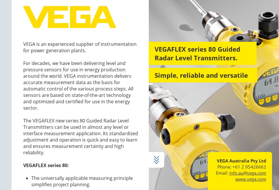 VEGA Australia - Future Power Technology Magazine | Issue 115 | October ...