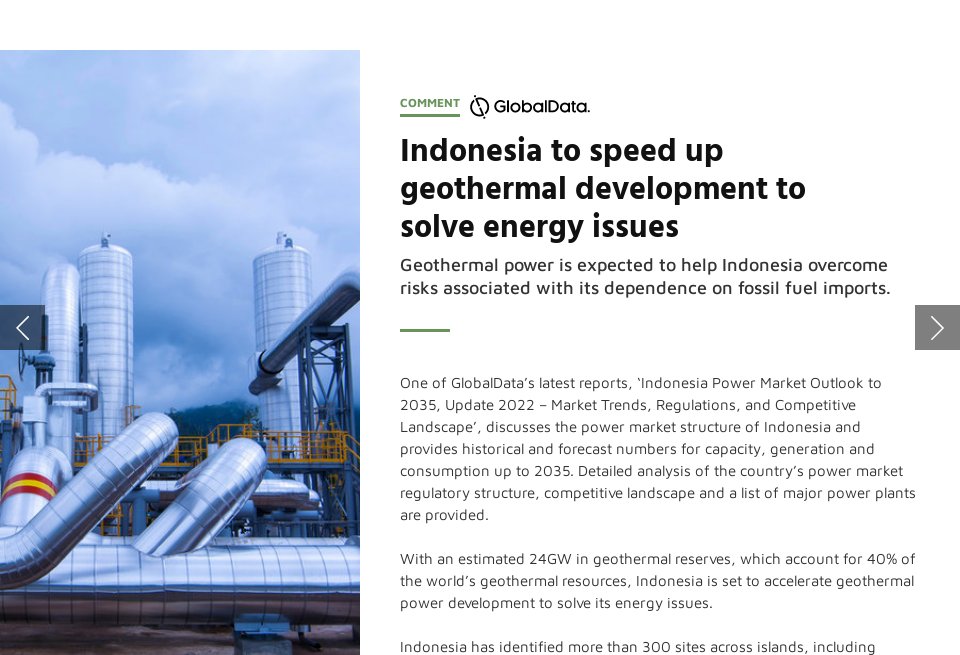 Indonesia to speed up geothermal development to solve energy issues ...