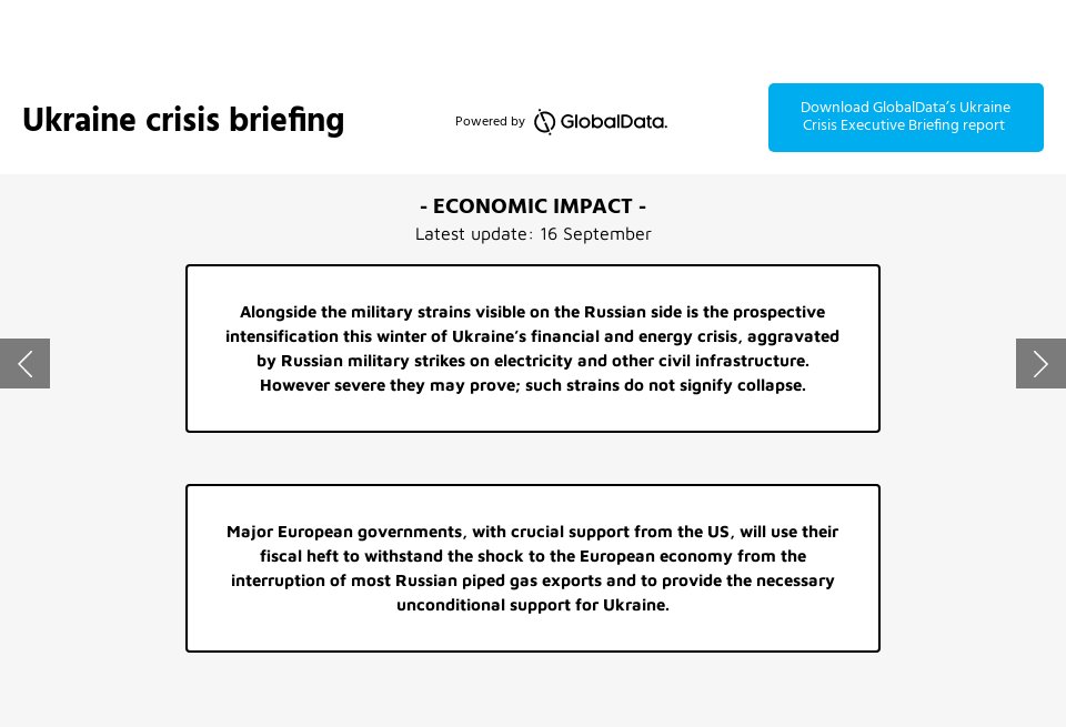 Ukraine crisis executive briefing by GlobalData - Future Power ...