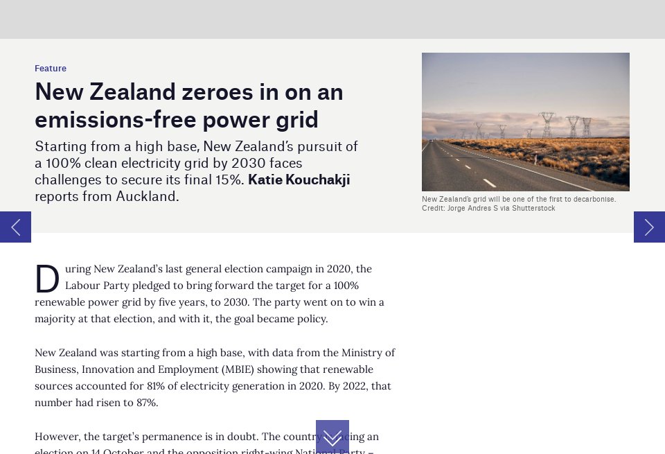 New Zealand zeroes in on an emissions-free power grid - Future Power ...