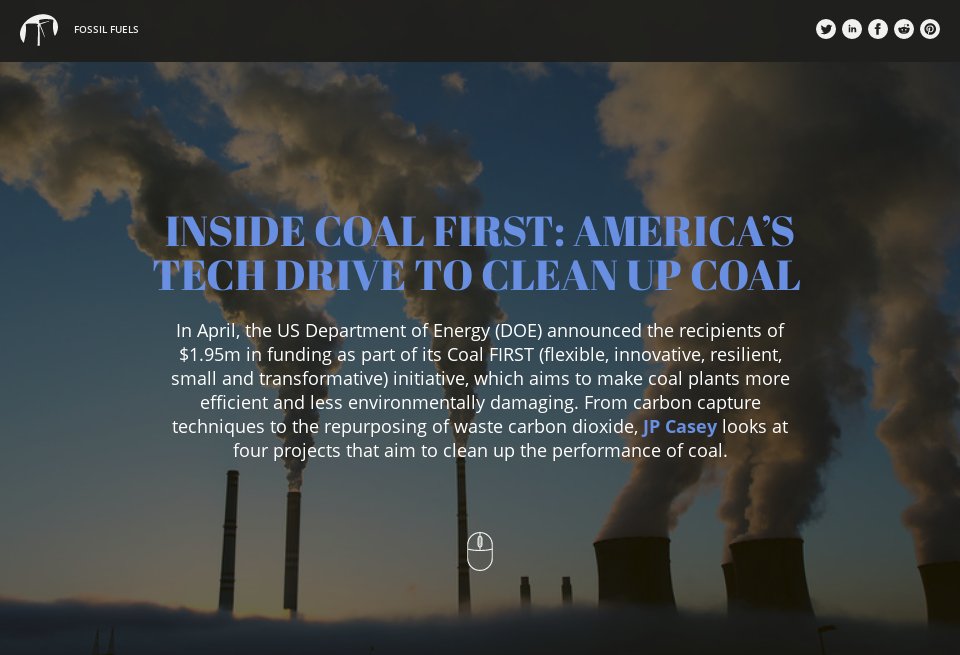 Inside Coal FIRST: America’s tech drive to clean up coal - Future Power ...