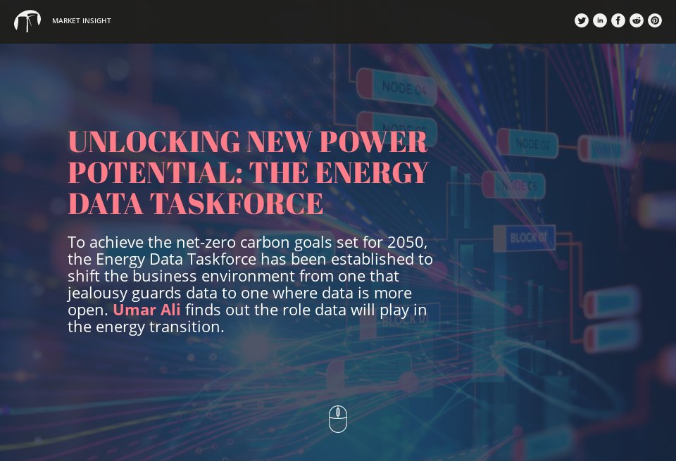 Unlocking new power potential: the Energy Data Taskforce - Future Power ...