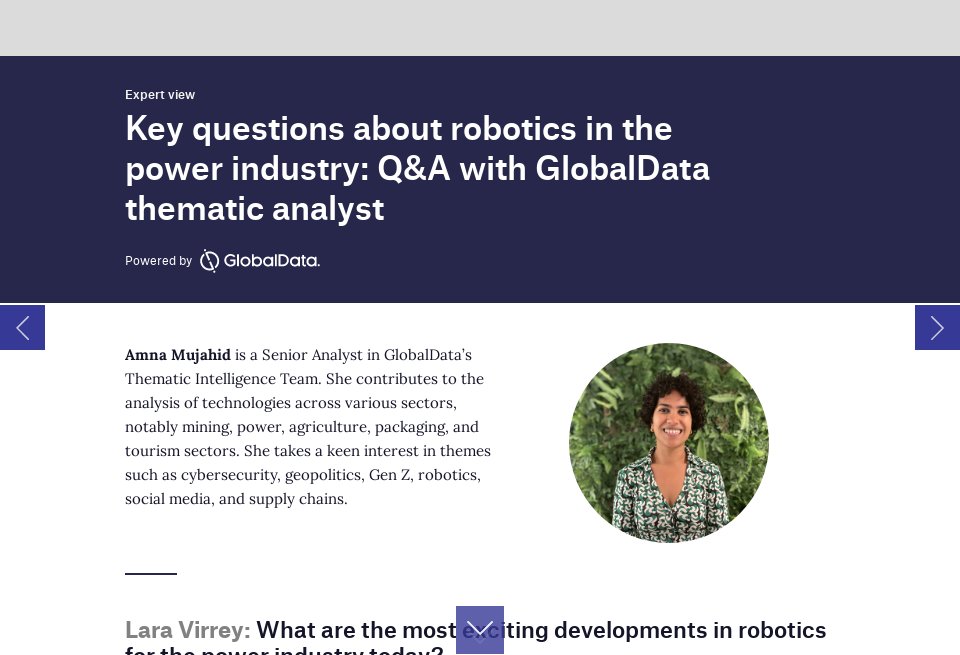 Q&A with GlobalData thematic analyst - Future Power Technology Magazine ...