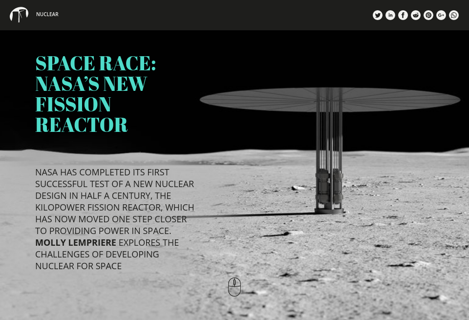 Space race: NASA’s new fission reactor - Future Power Technology ...