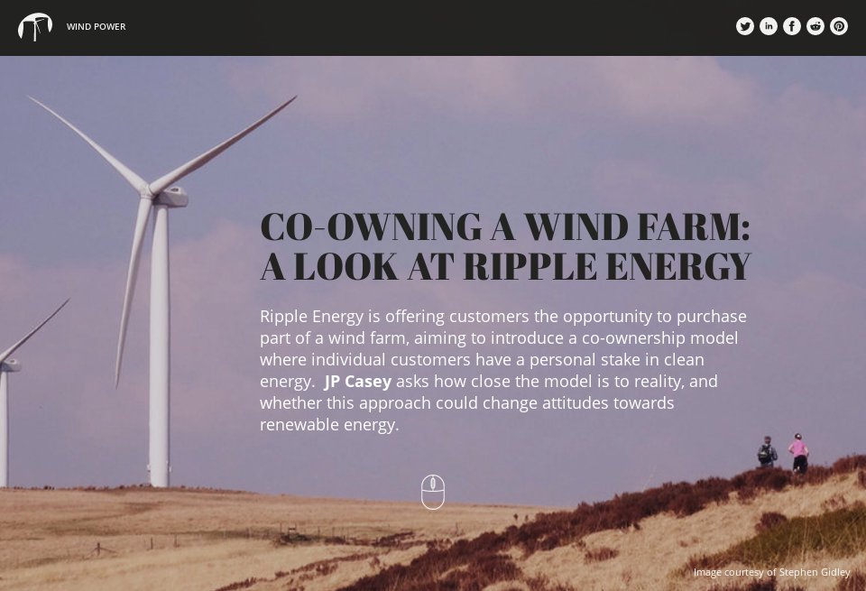 Co-owning a wind farm: a look at Ripple Energy - Future Power ...
