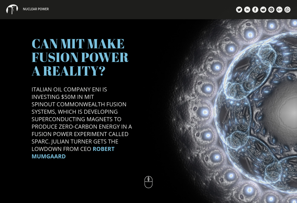 Can MIT Make Fusion Power a Reality? - Future Power Technology | Issue ...