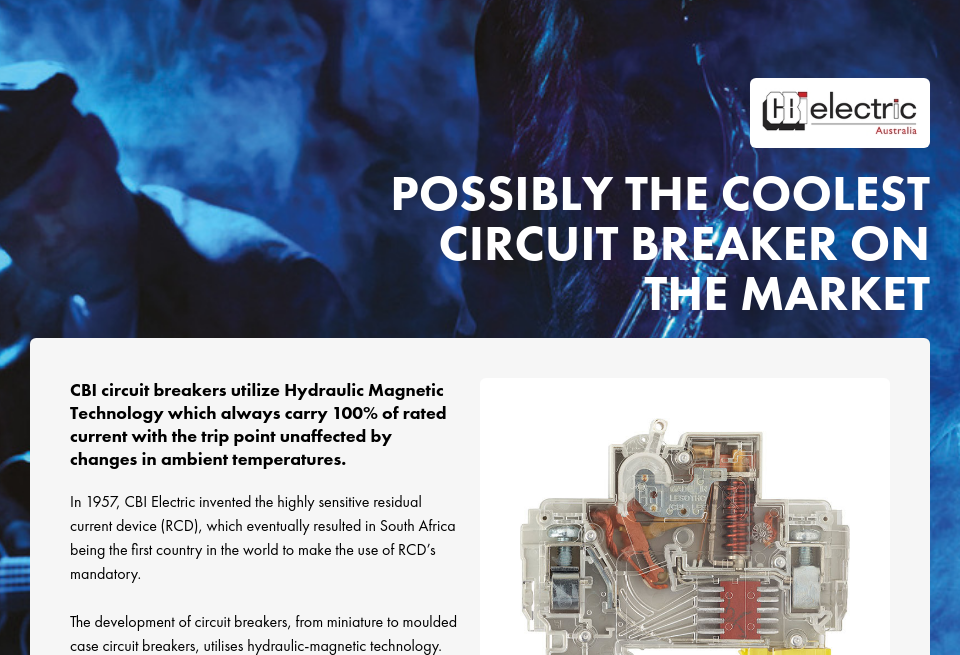 CBI Electric - Future Power Technology | Issue 100 | July 2018