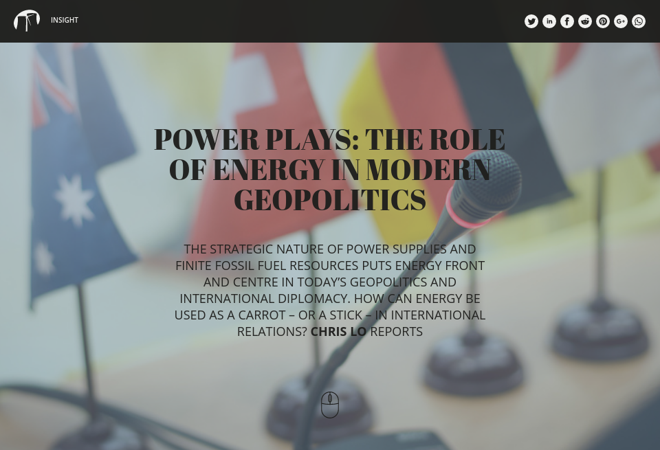 Power Plays: the Role of Energy in Modern Geopolitics - Future Power ...