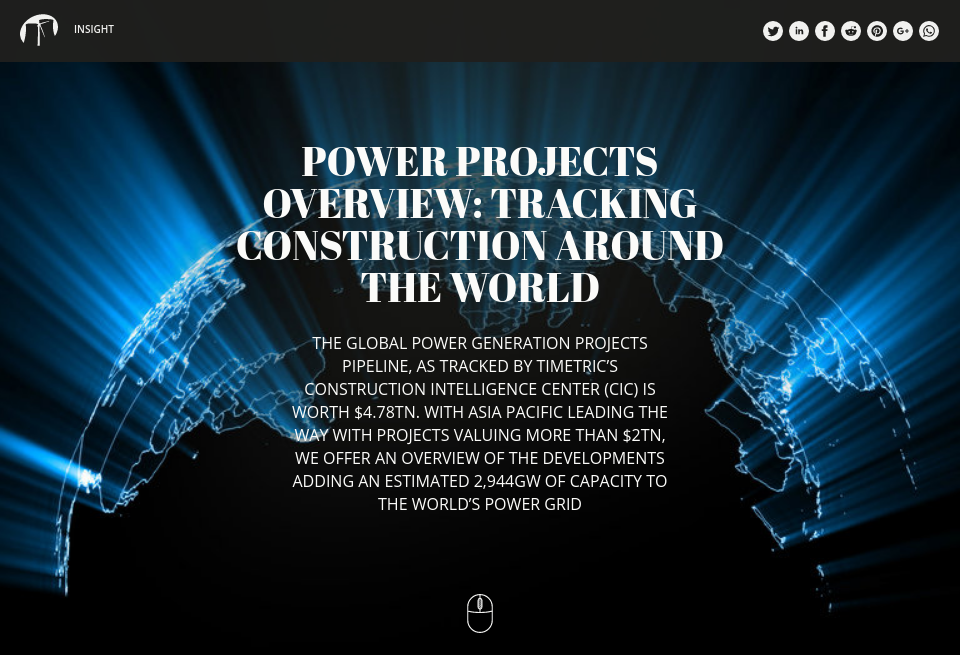 Power projects overview: tracking construction around the world ...