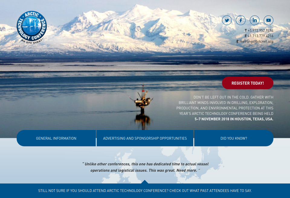 Arctic Technology Conference - Future Power Technology Magazine | Issue ...