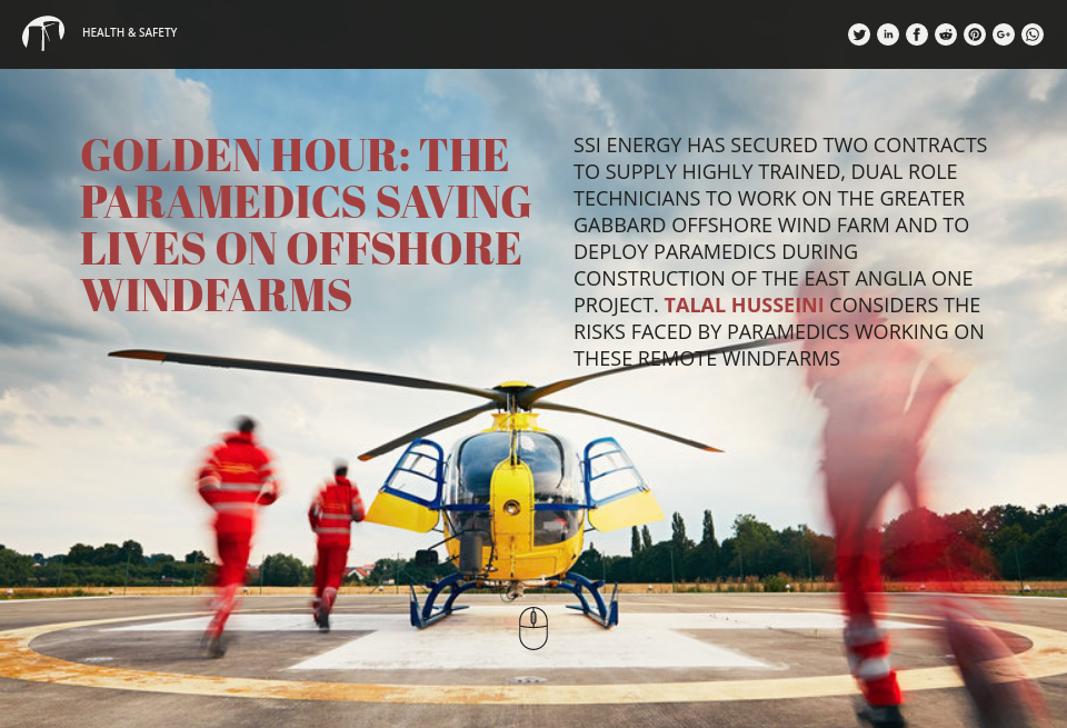 Golden hour: the paramedics saving lives on offshore windfarms - Future ...